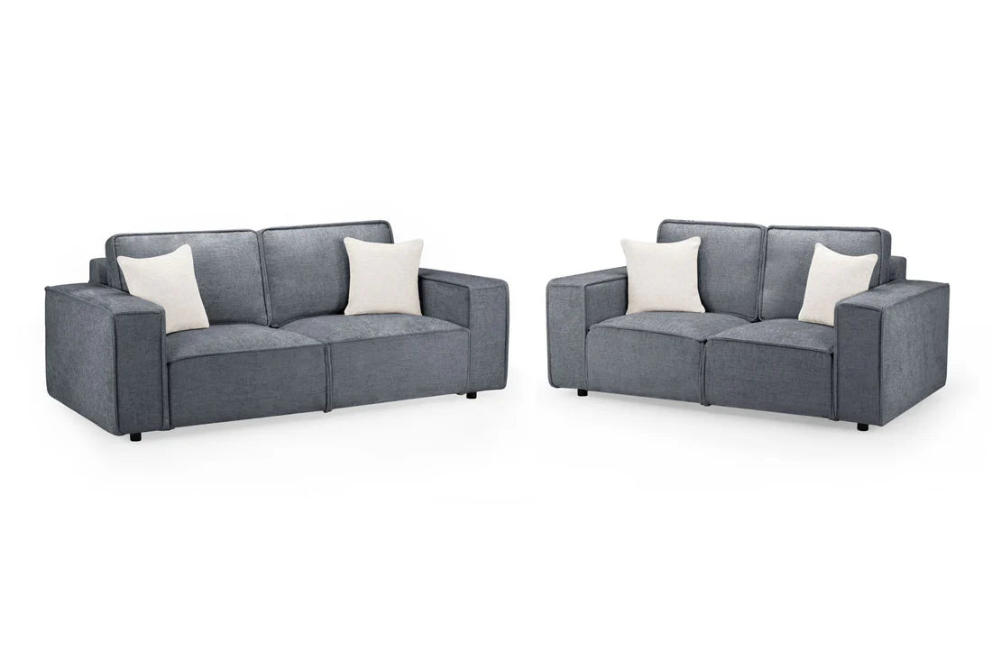Mary 3+2 Seat Sofa Set - Slate – Pay Weekly Sofas