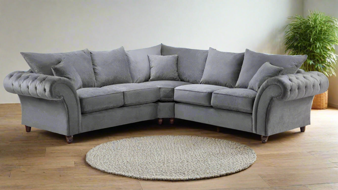Windsor 2c2 Corner Sofa - Grey – Pay Weekly Sofas